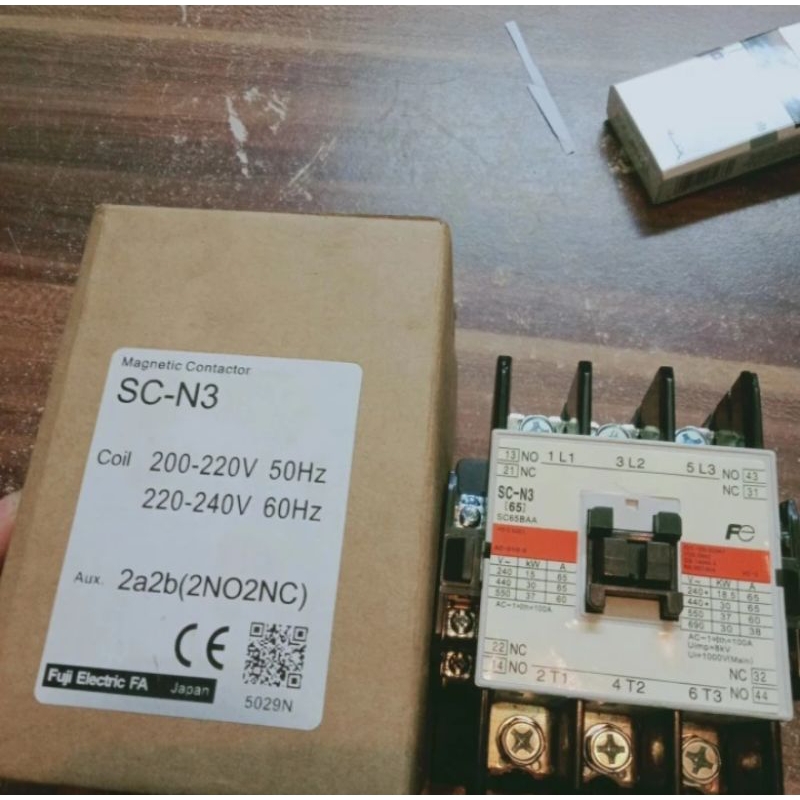 Jual MAGNETIC CONTACTOR FUJI SC-N3 220V ORIGINAL ASLI JAPAN | Shopee ...