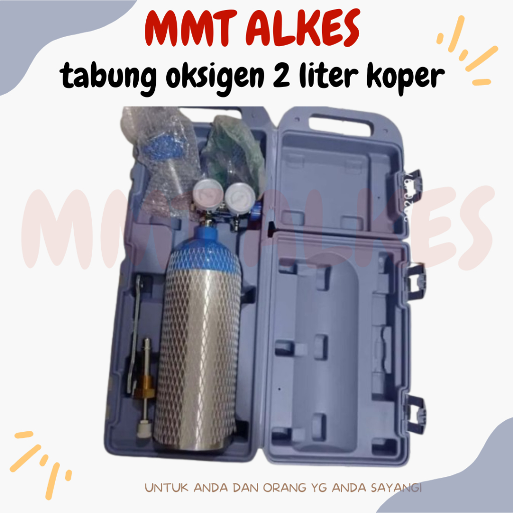 Jual tabung oksigen 2 liter portable tabung koper | Shopee Indonesia