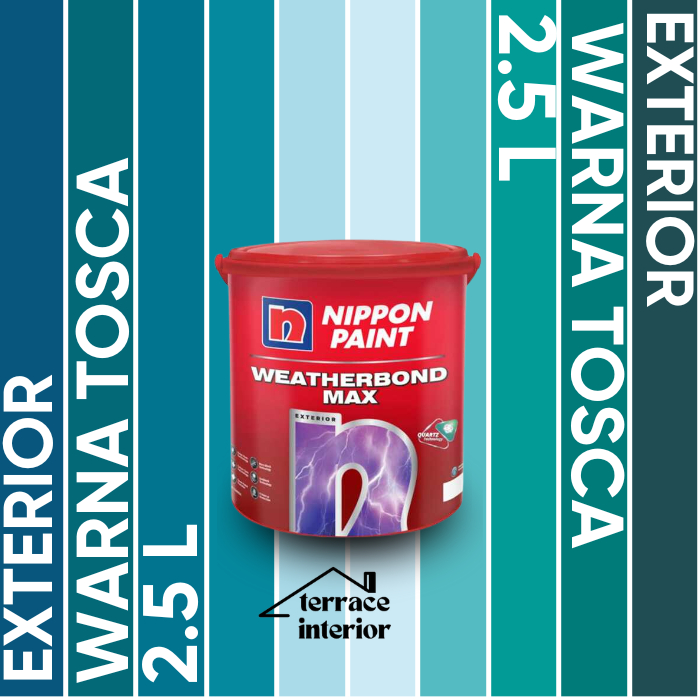 Jual Cat Tembok Exterior Weatherbond Max Nippon Paint Warna Tosca 2.5 L ...