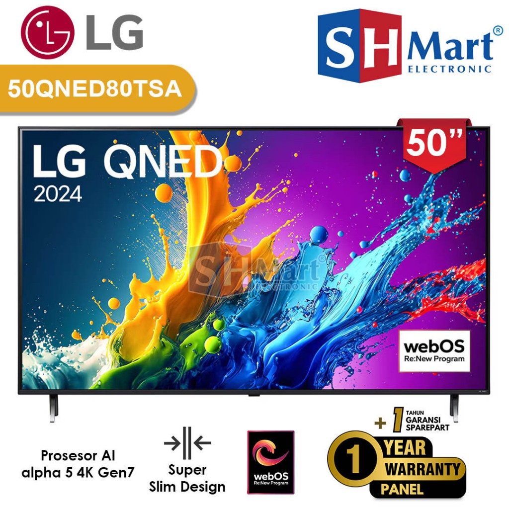 Jual SMART TV LG QNED 50 INCH 50QNED80TSA 4K UHD QUANTUM NANOCELL ...