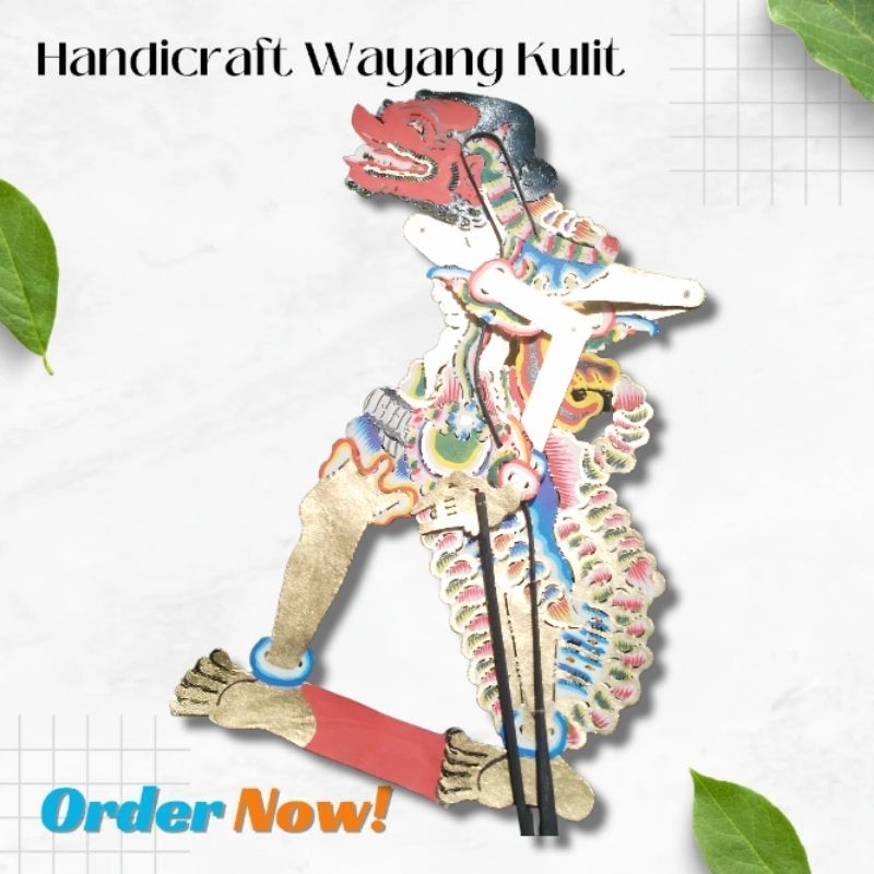 Jual Wayang Kulit Asli 60cm Cakil / Buto Cakil Kualitas Standar Dalang ...