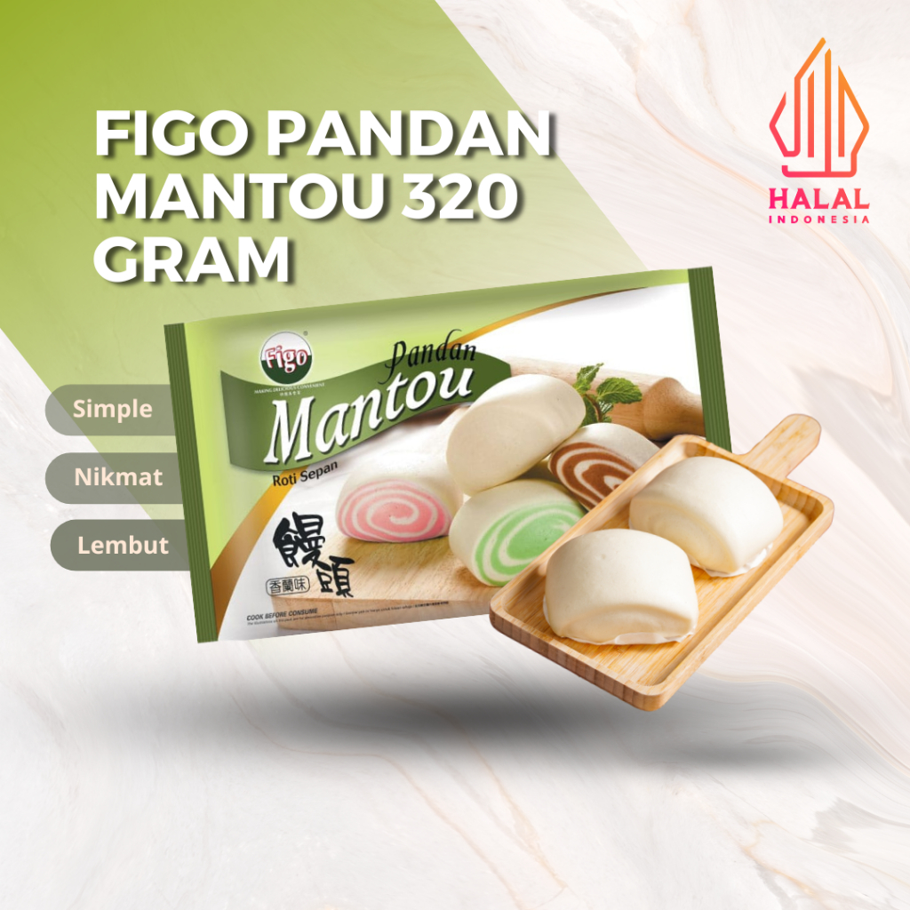 Jual [GROSIR] FIGO ROTI BEKU MANTOU PANDAN 320 GRAM | Shopee Indonesia
