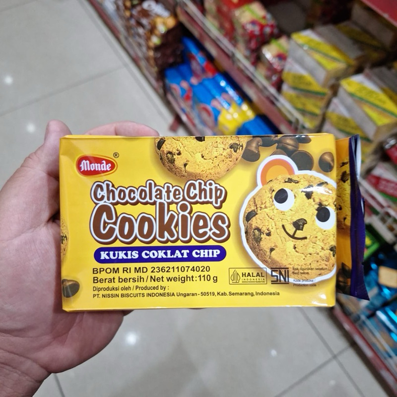 Jual MONDE CHOCOLATE CHIP COOKIES 110gram | Shopee Indonesia