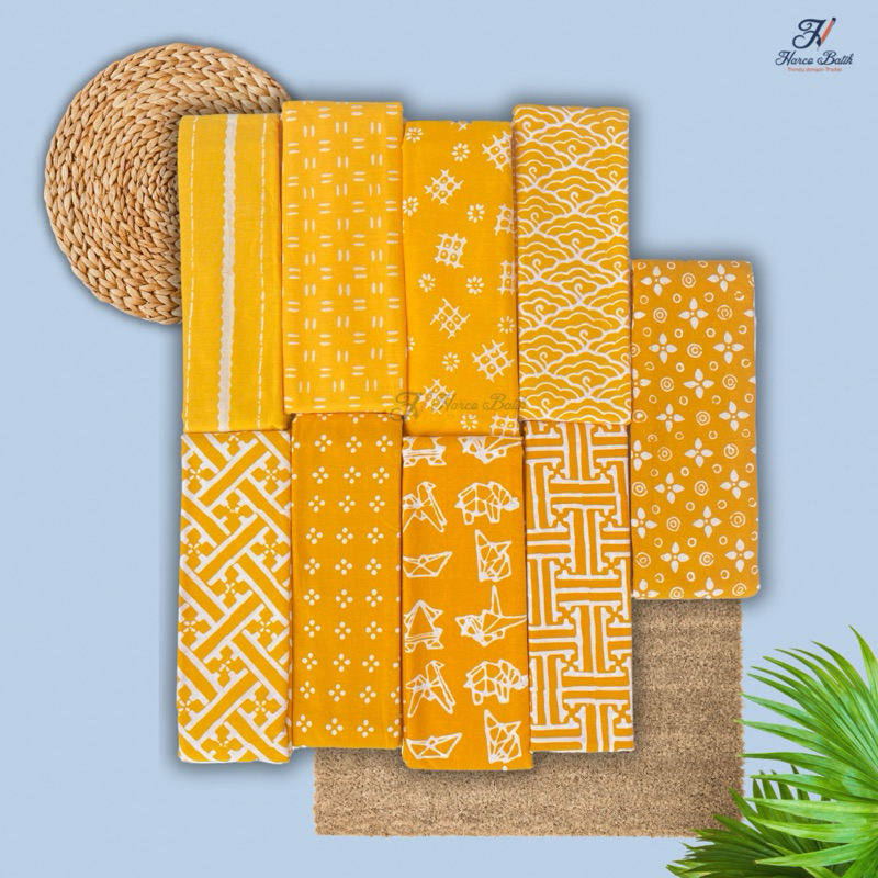 Jual Harco Batik - Kain Batik Series kuning kunyit Modern | Shopee ...