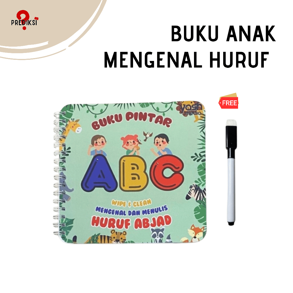 Jual Buku Pintar Anak Wipe and Clean Huruf Abjad ABC | Shopee Indonesia