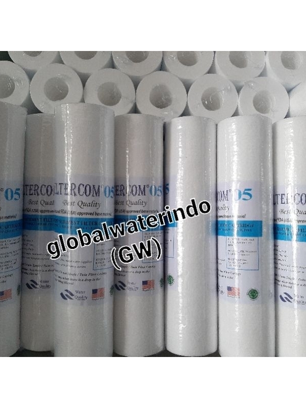 Jual filter air/catridge filter/spon filter air 01 03 05 micron 10 inch ...