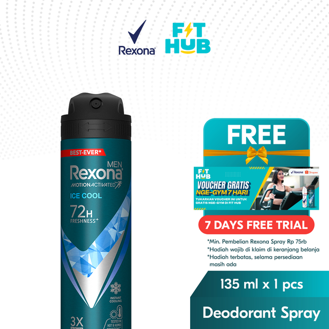 Jual Rexona Men Antiperspirant DEODORANT SPRAY Ice Cool 135ml - Rexona Antiperspirant Aerosol ...