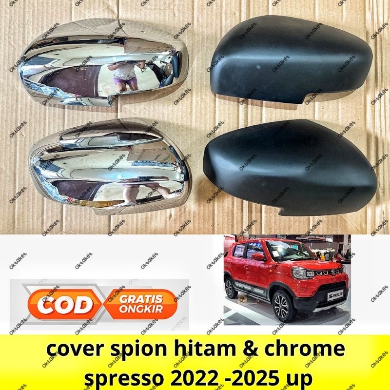 Jual cover spion Suzuki spresso S presso 2022 2024 2025 hitam chrome ...