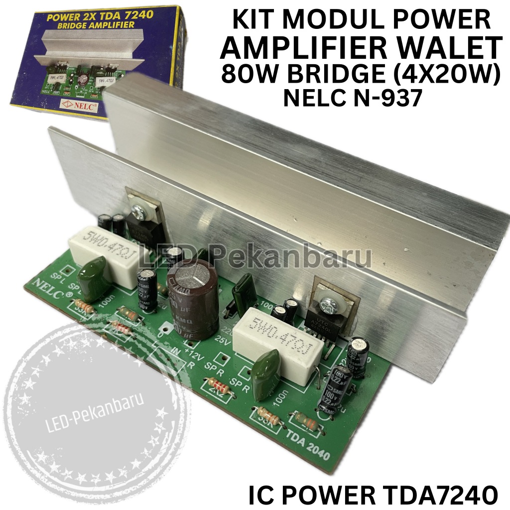 Jual KIT AUDIO MODUL POWER AMPLIFIER RUMAH BURUNG WALET 4X20W 80W AMPLI ...
