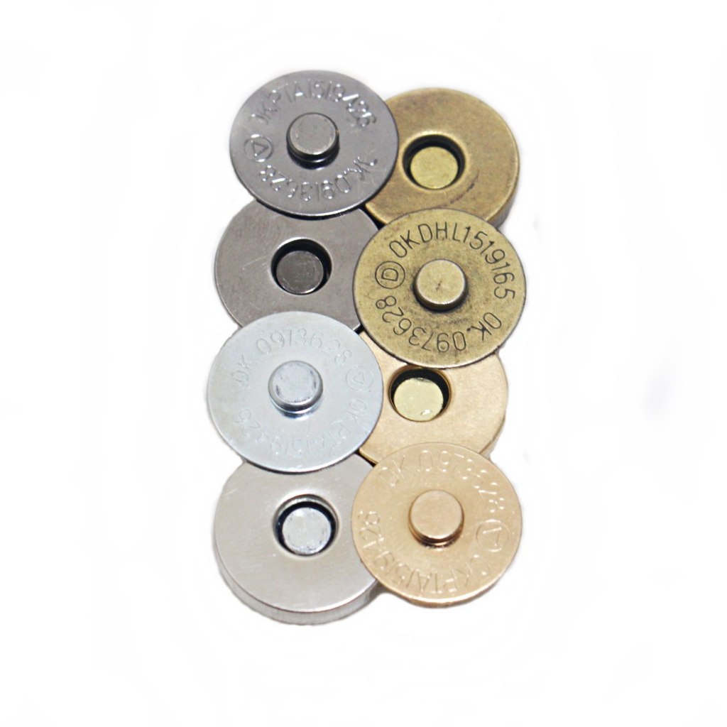 Jual Aksesoris Tas Dompet Kenong - Kancing Magnet Nikel Tebal Besar 1.8 ...