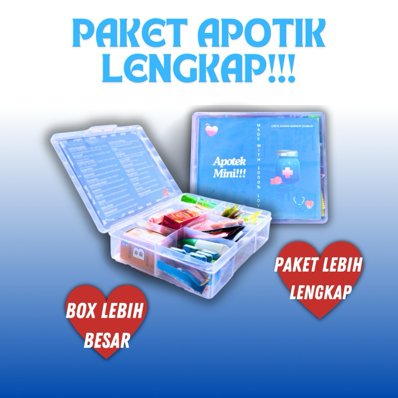 Jual (READY STOCK) PAKET KOMPLIT APOTEK MINI GIFT BUAT PACAR HEALTHY ...