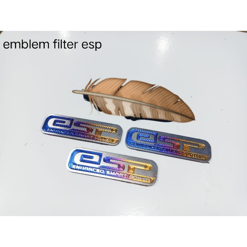 Jual LIVE - EMBLEM TITANIUM BOX FILTER ESP BEAT SCOOPY ( 1 PCS ...