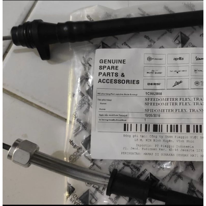 Jual Kabel Speedometer Vespa LX 125 IGET, LX 150 IGET ORIGINAL 100% ...