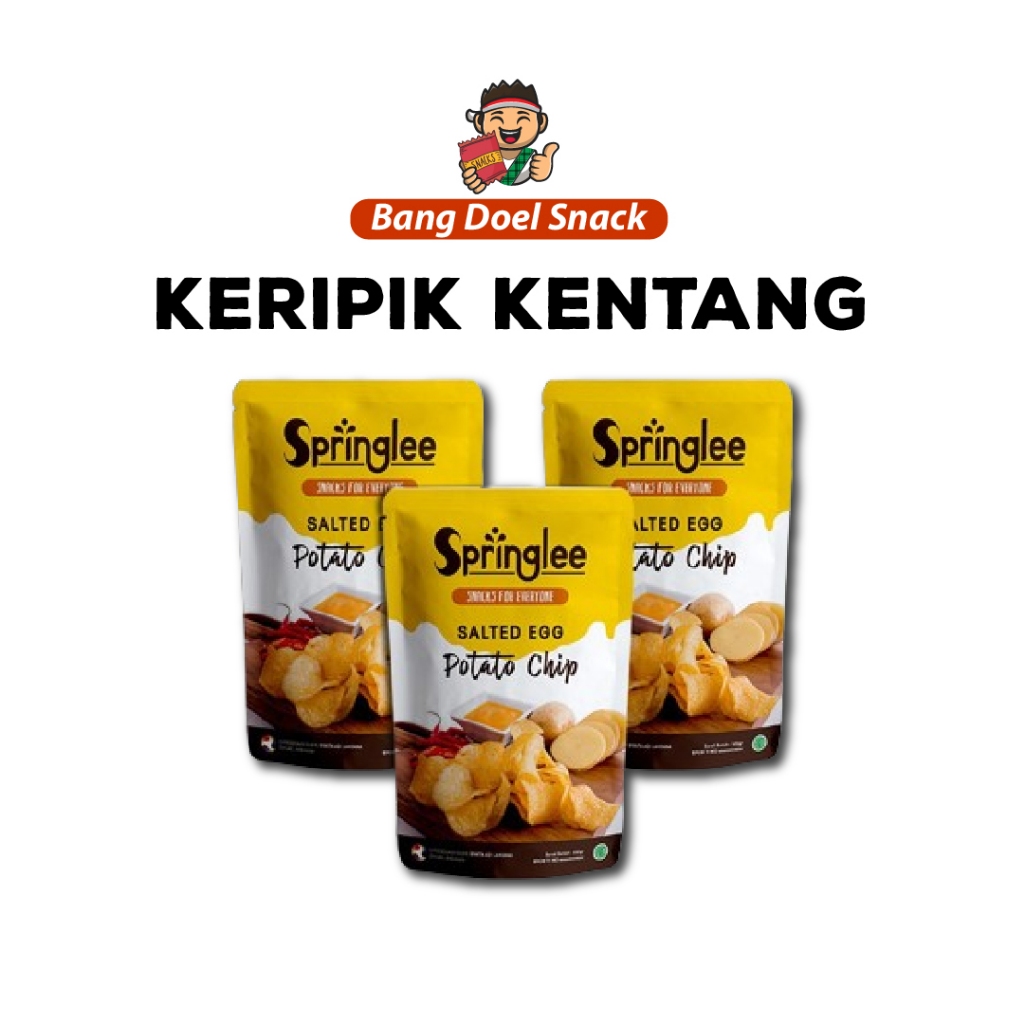 Jual Springlee - Keripik Kentang Salted Egg 100g | Shopee Indonesia