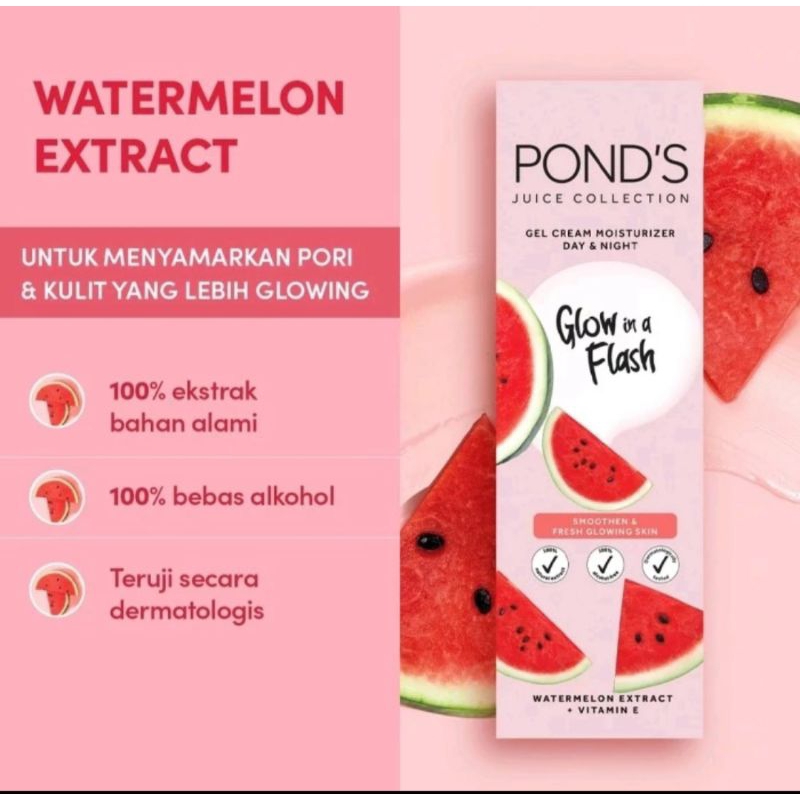 Jual Ponds Juice Collection Watermelon Gel Moisturizer Cream Day ...