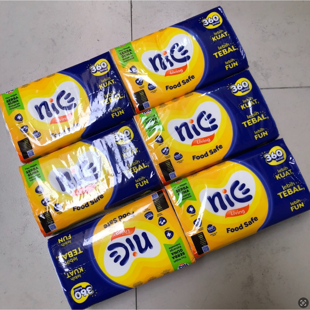Jual Tissue Tisu Nice 360 / 180 Sheet (Paket Hemat isi 6 pcs) | Shopee ...