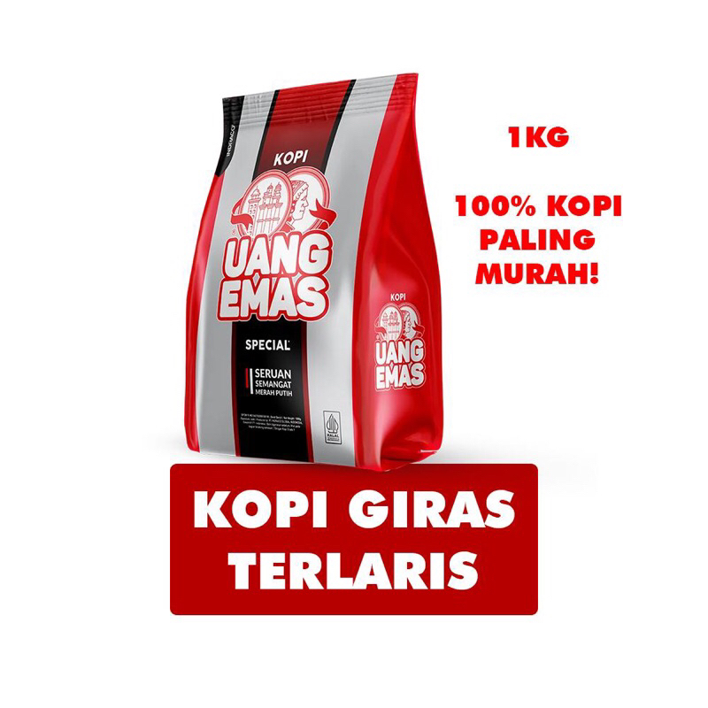 Jual KOPI UANG EMAS SPECIAL 1KG | KOPI TUBRUK WARKOP GIRAS/ KOPI STK ...