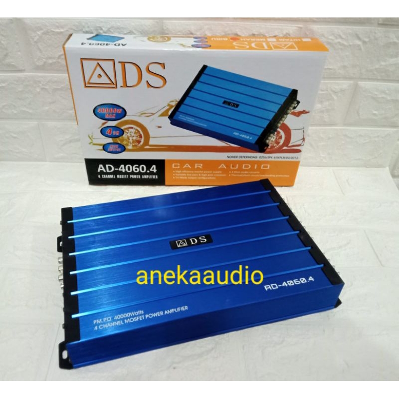 Jual Power amplifier ADS AD-4060 mosfet 4 Chanel amplifier ADS 4060 ...