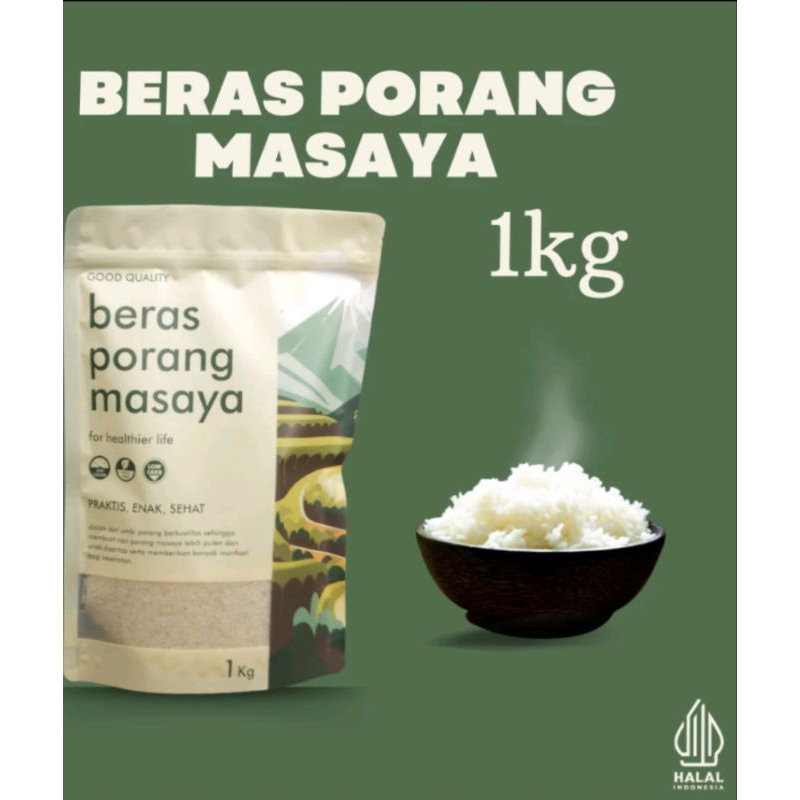 Jual READY STOCK MASAYA BERAS PORANG 1 KG-BERAS DIET-BERAS RENDAH ...