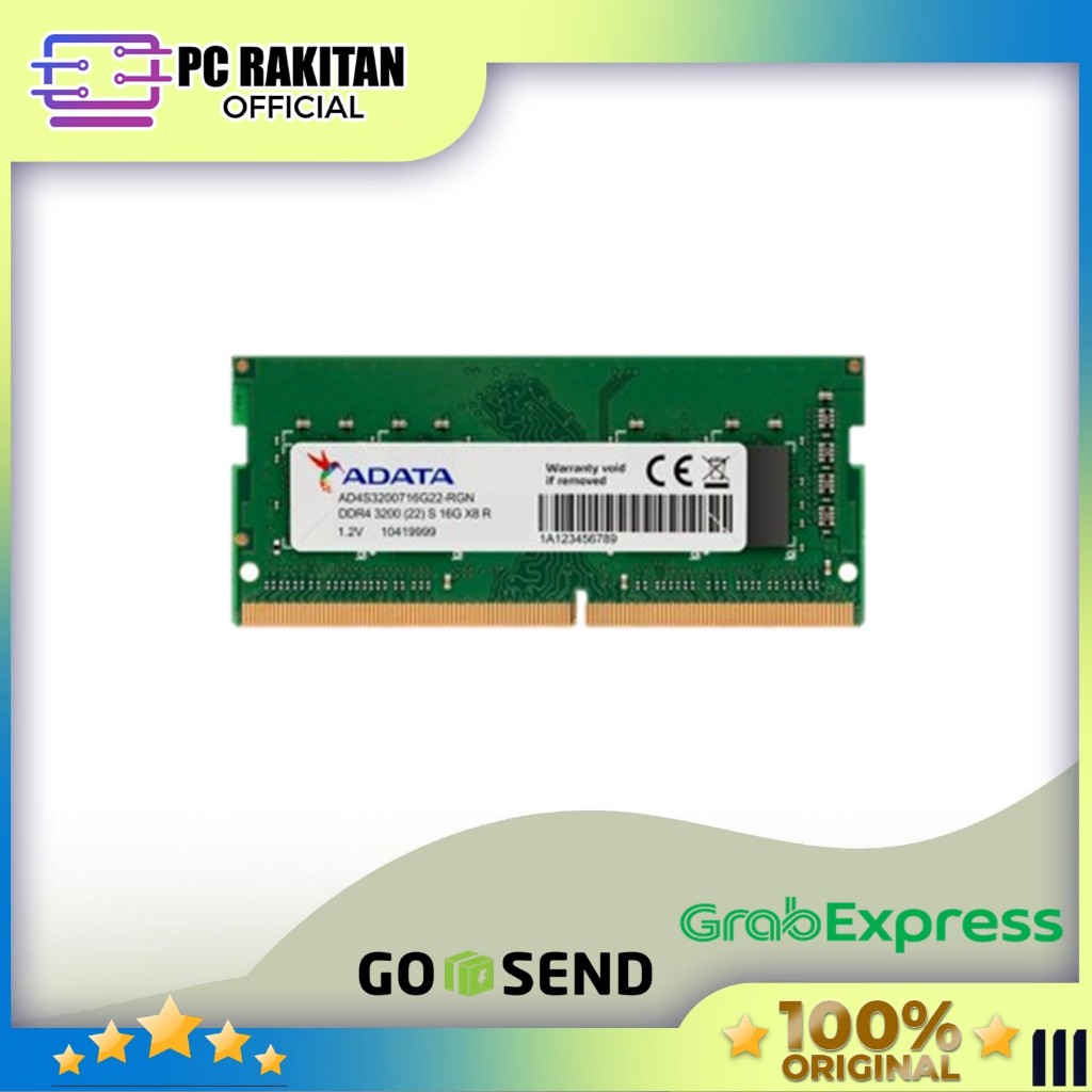 Jual ADATA RAM SODIMM DDR4 16GB 3200MHZ | Shopee Indonesia