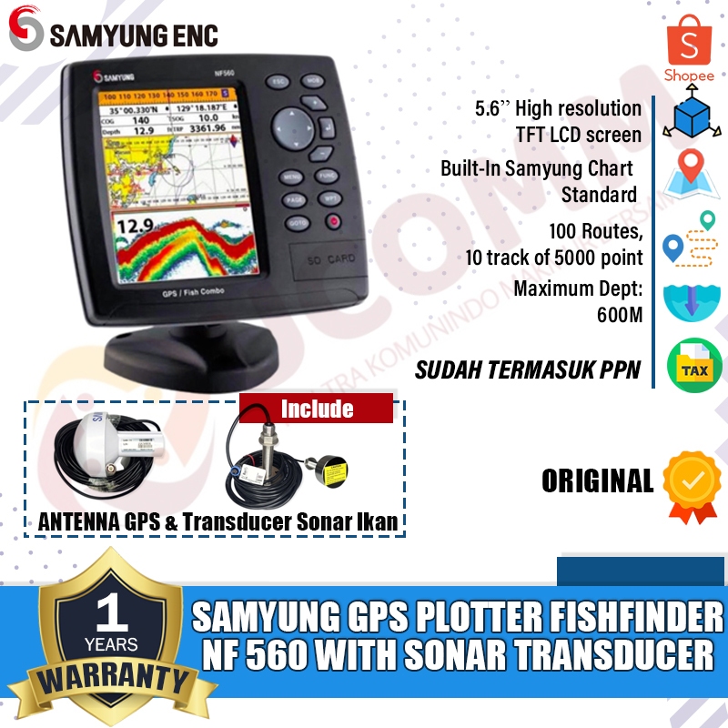 Jual SAMYUNG Fishfinder NF560 NF-560 NF 560 Gps Kapal Pencari Ikan ...