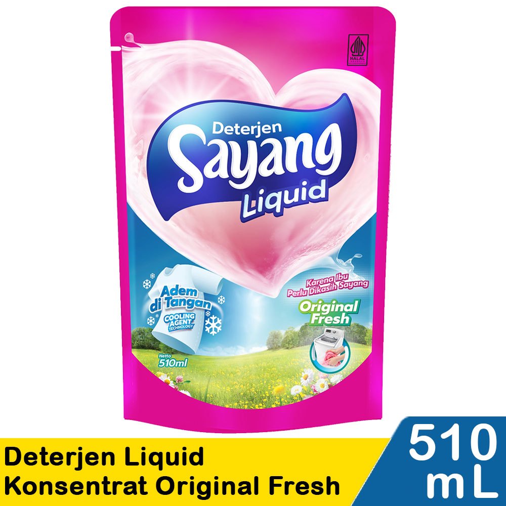 Jual Sayang Detergen Liquid Konsentrat Original Fresh 510ML | Shopee ...