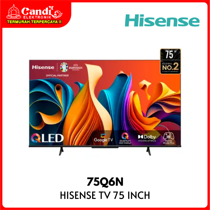 Jual HISENSE QLED 4K UHD Google Smart TV 75 Inch Dolby Vision Atmos ...
