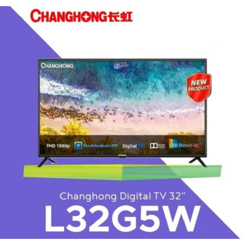 Jual Tv digital Changhong L32 G5W Diagonal 80 Cm | Shopee Indonesia