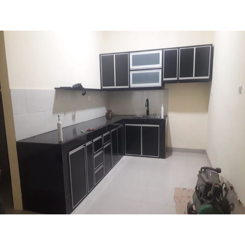 Jual Kitchen set alumunium / kitchenset alumunium custom ukuran ...