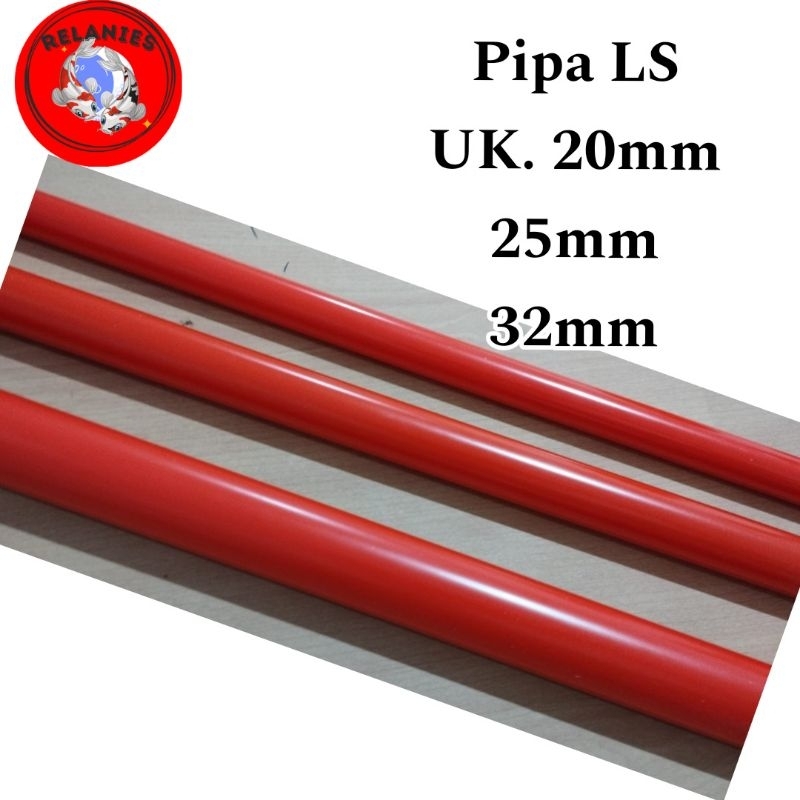 Jual pipa pipe 20/25/32 mm pipa paralon merah mengkilat | Shopee Indonesia