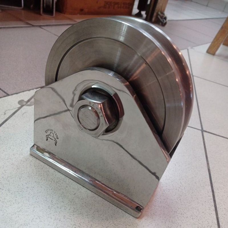 Jual roda pintu pagar/roda pintu gerbang stainless 6 inchi SUS 304 ...