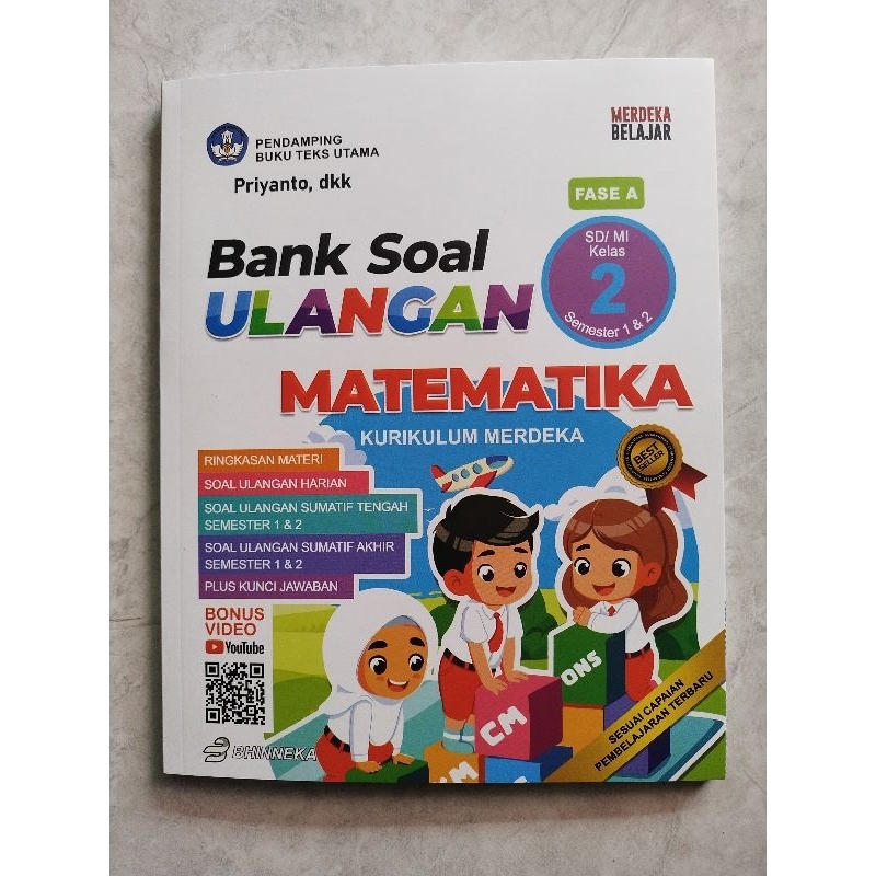 Jual Bank Soal Ulangan Matematika SD/MI kelas 2| semester 1&2| kurikulum merdeka | Shopee Indonesia