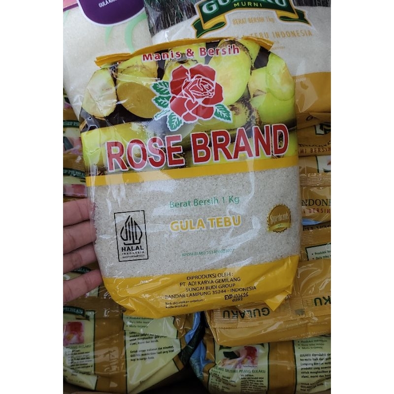 Jual ROSE BRAND KUNING GULA PASIR PREMIUM KEMASAN 1KG//GULA TEBU ASLI ...