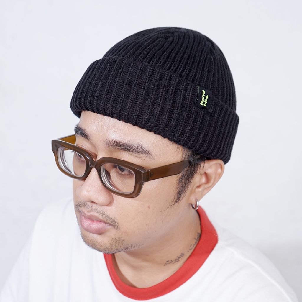 Jual Heuvel Tribe Beanie Topi Kupluk Pria Bnh Series Rey | Black ...