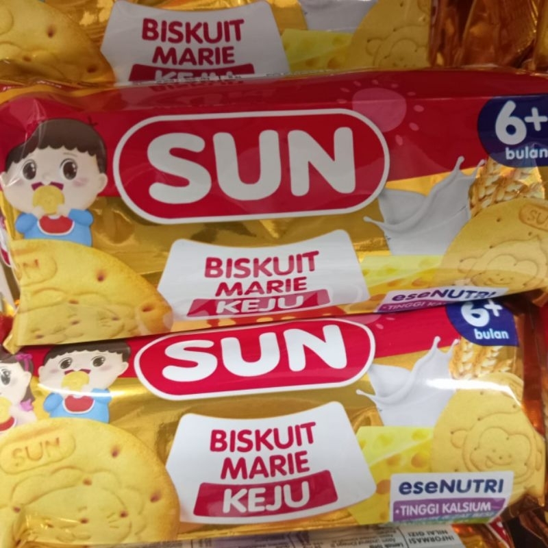 Jual Sun biscuit marie keju bayi 6+bulan 80gr | Shopee Indonesia