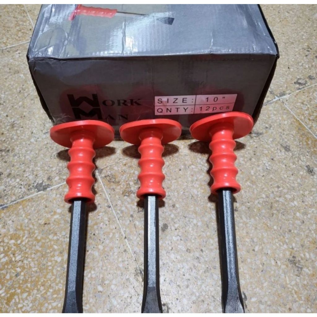 Jual WORKMAN - Pahat Beton Gagang Bulat Pipih 8" 10" Inch | Shopee ...