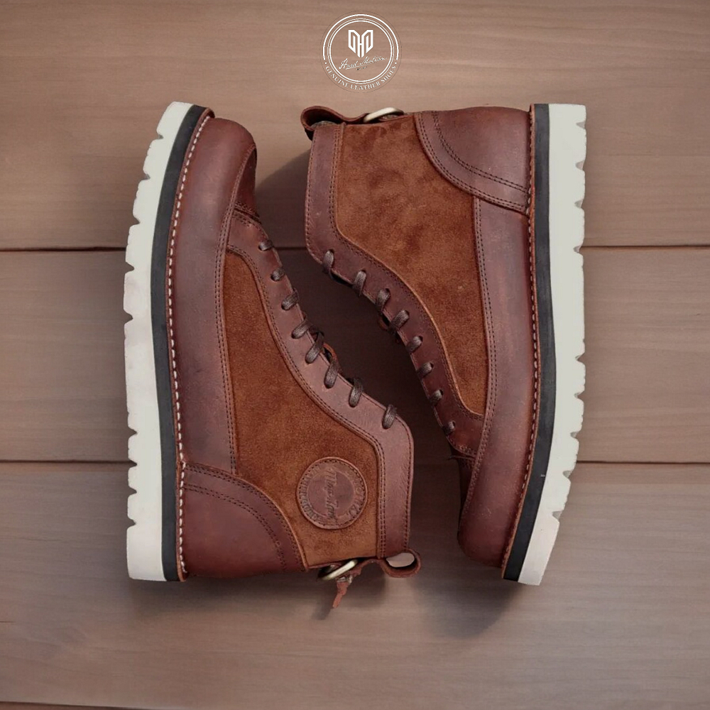 Jual Hard Motion Rover Ring Sepatu Boots Sneakers Pria Kulit Asli ...