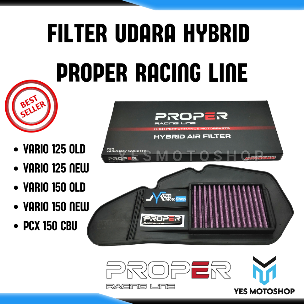 Jual FILTER UDARA PROPER RACING LINE VARIO 125 VARIO 150 PCX ADV NMAX ...