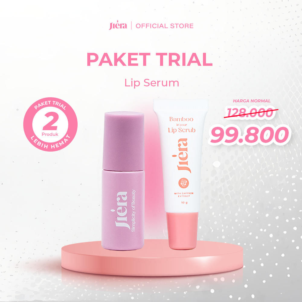 Jual Jiera Natural Lip Serum 5ml Roll on + JIERA Bamboo in Your Lip ...