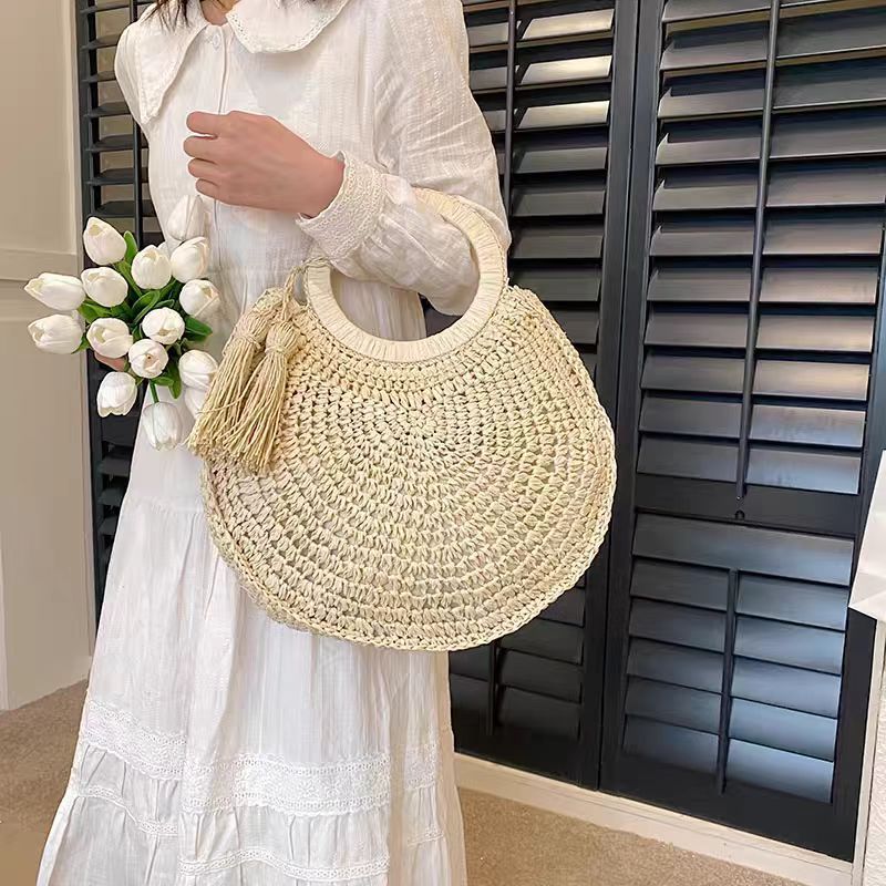 Jual Tas pantai sederhana jerami baru | Shopee Indonesia