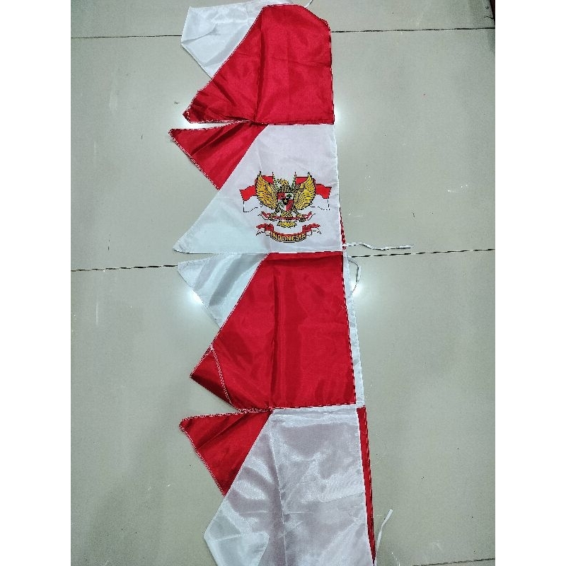 Jual (READY INSTANT)Bendera Umbul Umbul Merah Putih Garuda 8 gelombang | Shopee Indonesia