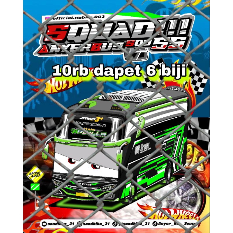 Jual stiker bus nabila qq trans asli/ori | Shopee Indonesia