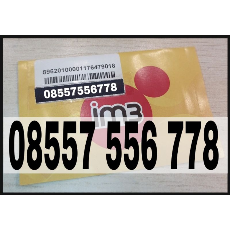 Jual Nomor cantik kartu perdana im3 11 angka super Rapi Urut 5678 Nomor ...