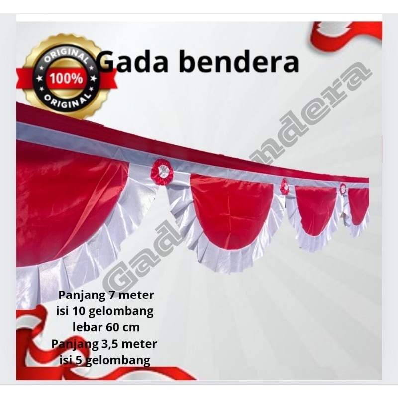 Jual umbul umbul merah putih/bekron merah putih | Shopee Indonesia