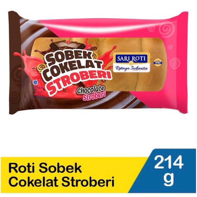 Jual SARI ROTI SOBEK COKELAT STROBERI 180 GRAM | Shopee Indonesia