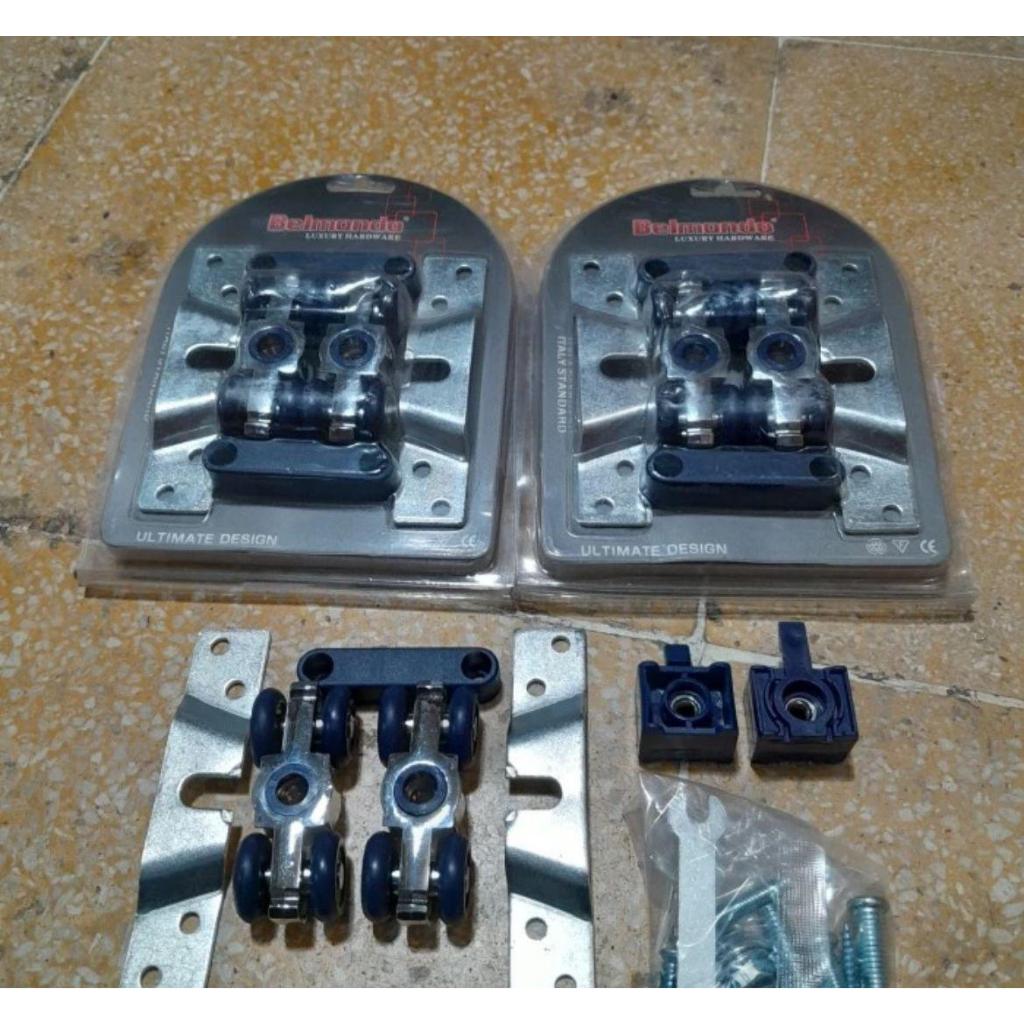 Jual roda gantung nilon rel pintu sliding geser / nylon wheel 50kg ...