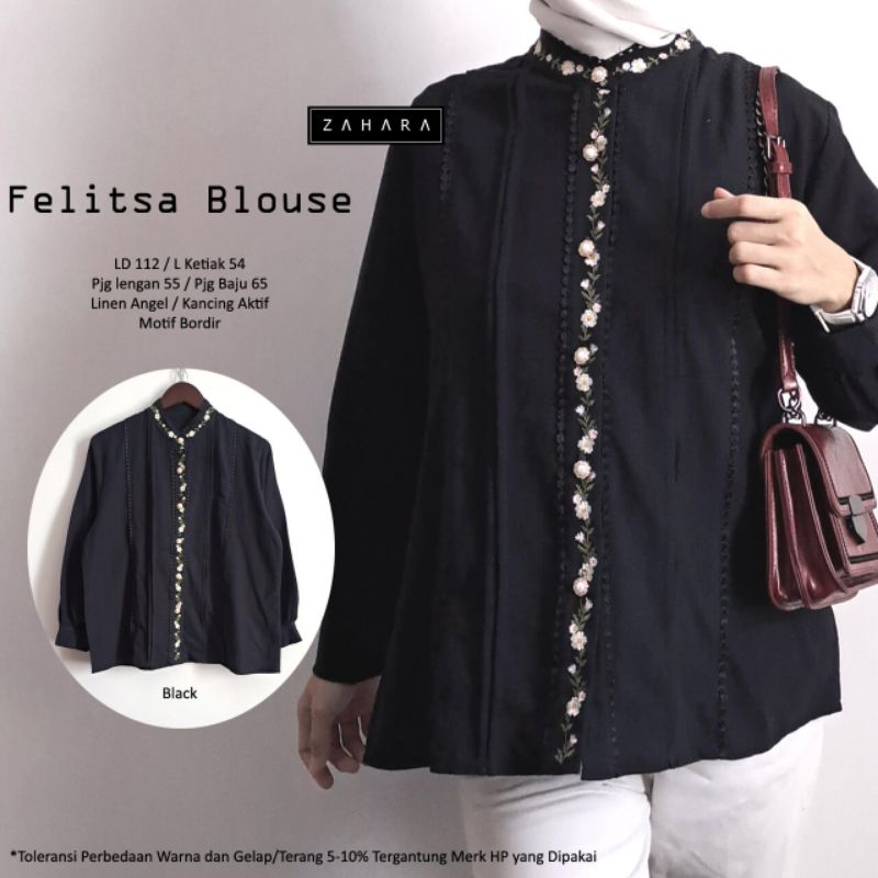 Jual NEW !! FELITSA BLOUSE ETNIK DENGAN BORDER SUPER CANTIK ORI ZAHARA ...