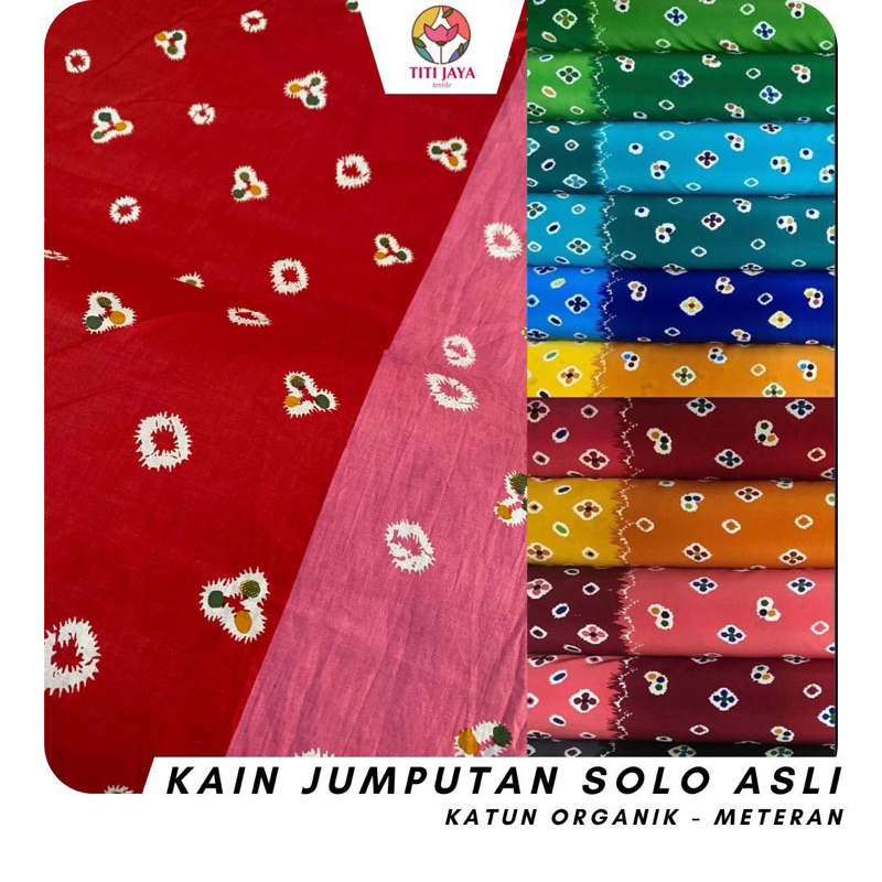 Jual ( ASLI ) Kain Batik Jumputan Solo Katun Organik Premium MOTIF ...