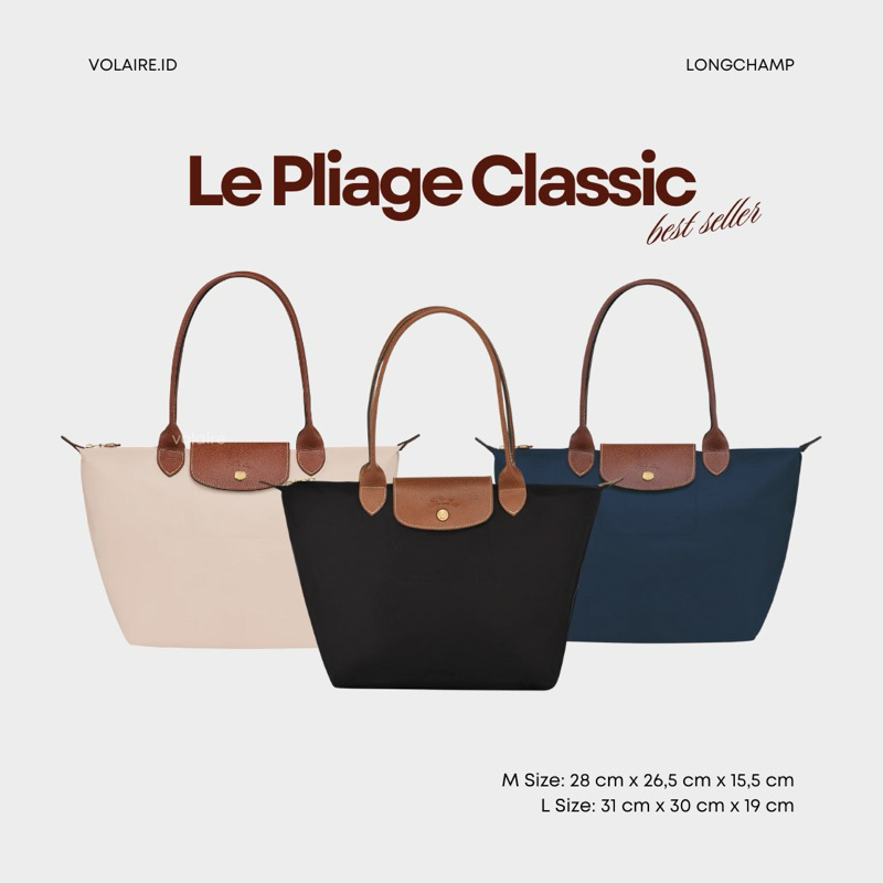Jual Longchamp Le Pliage Classic Long Handle 100% ORIGINAL | Shopee ...