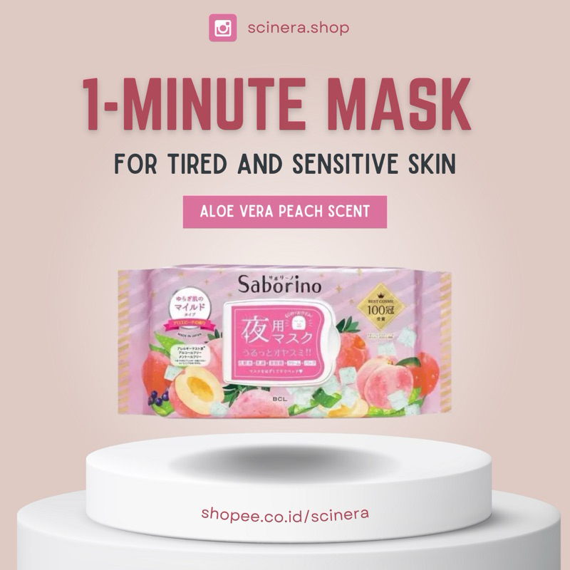 Jual BCL Saborino Night Mask Peach Tea Limited Edition 28pcs | Shopee ...